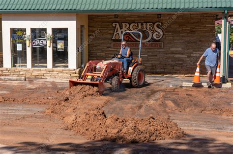 Flooding Aftermath Moab Utah Usa Stock Image C0565799 Science