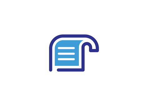 Minimal Document Vector Logo Design Template 36354553 Vector Art At