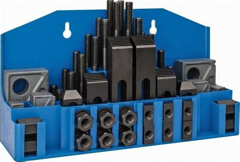 Te Co 20402pl 52 Piece Fixturing Step Block And Clamp Set With 1 Step