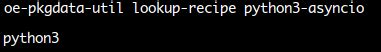 Bitbake Conf Bitbake Args Bitbake Commands Oe Pkgdata Util