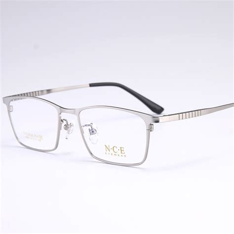 Bclear Mens Eyeglasses Full Rim Square Titanium My5000 Fuzweb