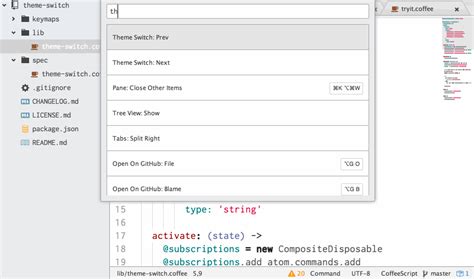 GitHub T9md Atom Theme Switch Switch Theme Quickly