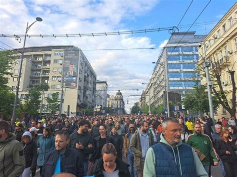 Beograd Završen Protest Srbija Protiv Nasilja Odblokirana Gazela