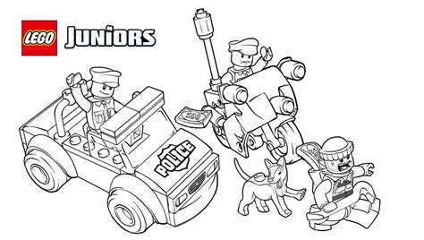 Kleurplaat Lego City Politie Lego City Police Coloring Pages At