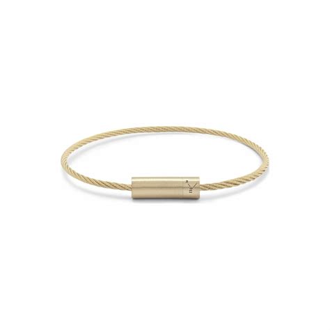 Achat Bracelet Le Gramme Câble En Or Jaune Brossé 11 Grammes