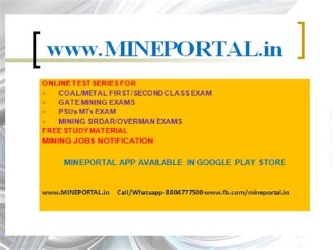 Coal Mining Methods Ppt