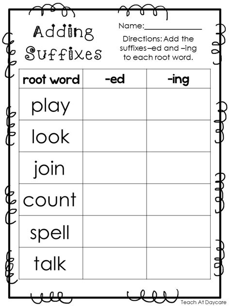 10 Printable Adding Suffixes Worksheets Made By Teachers