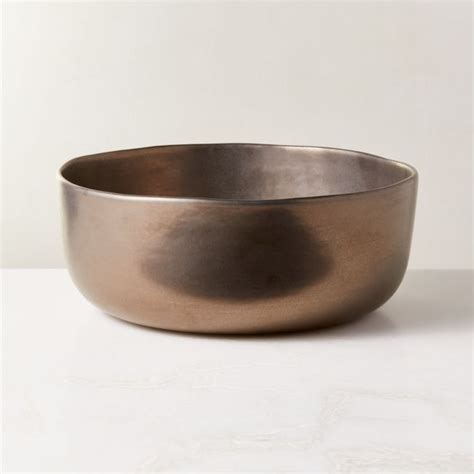 Drift Reactive Bronze Serving Bowl Modern Serving Bowls