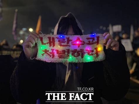 한파에도 타올랐다헌재로 행진하는 尹 파면 촛불