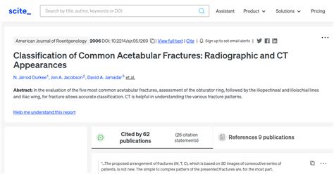 Classification Of Common Acetabular Fractures Radiographic And Ct