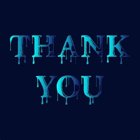 Premium Vector Thank You Typography Lettering Vector