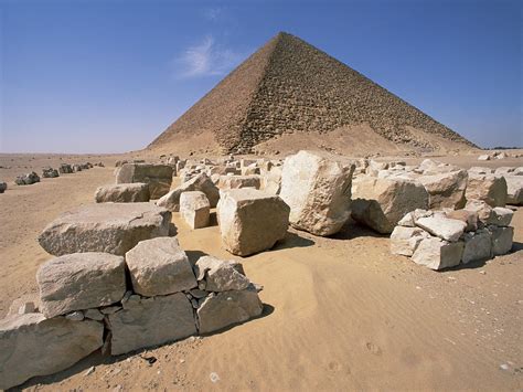 White Stones King Egypt Egyptian Pyramids Pyramid Dahshur Pyramid Of King Snefru
