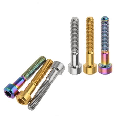 Wanyifa Titanium Bolt M6x20 35mm Chamfered Hex Head Screw For Bicycle