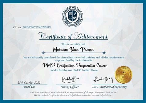 Vara Prasad On Linkedin Pmp Certification Preparation Course