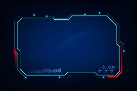 Abstract Hud Ui Gui Future Futuristic Screen System Virtual Background Vector Premium Download