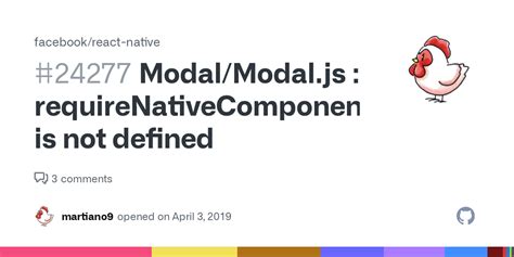Modalmodaljs Requirenativecomponent Is Not Defined · Issue 24277
