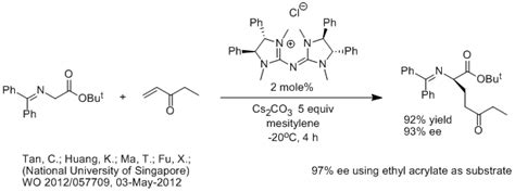 Chiral Ptc Michael Addition Ptc Organics Inc