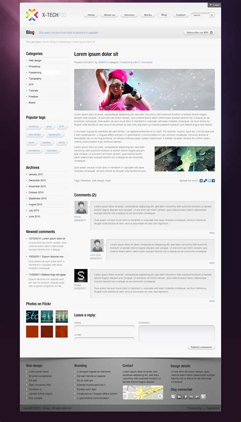 X Tech Premium HTML CSS Template By Shegy ThemeForest