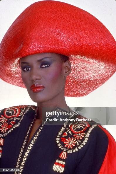 Portrait Of Jamaican Born Model Singer And Actress Grace Jones