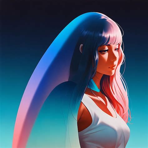 Robot Girl Blue Colors Vectors Illustrations For Free Download