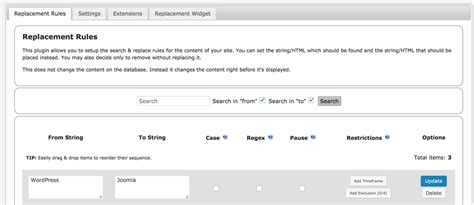 CM Search And Replace CMSR Using The Plugin CreativeMinds
