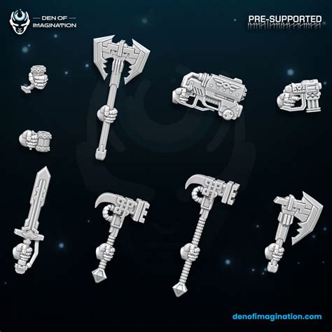 3d Printable Space Dwarfs Asset Pack By Wildmesh