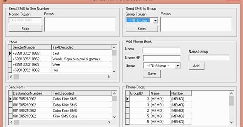 TUTORIAL DELPHI Contoh Aplikasi Kirim SMS Dengan Gammu Dan Delphi