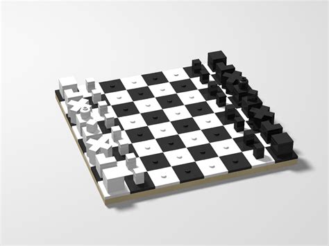 Lego Moc Bauhaus Chess Set By Bonzinip Rebrickable Build With Lego