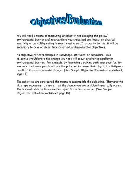 Sample Objectiveevaluation