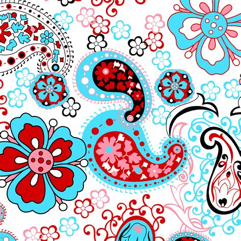 Abstract Floral Colour Vector Pattern Design Suitable For Fashion And