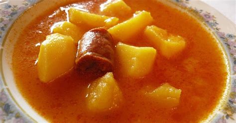 Patatas A La Riojana Con Chorizo Y Costilla Adobada Receta De