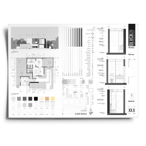 Autocad Template Package Free T Etsy Autocad Architecture Architecture Plan