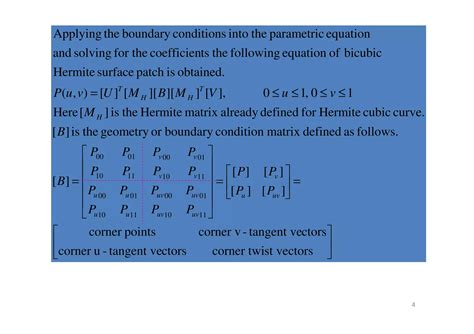Hermite Bicubic Surface Patch PPT