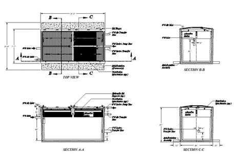 Section And Plan Detail Of Structure D View CAd Block Layout Autocad File