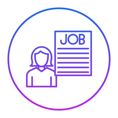 Premium Vector Applicant Female Icon