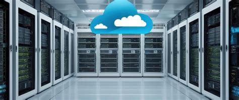 3d Banner Showcasing A High Tech Server Room With Cloud Technology Premium Ai Generated Image