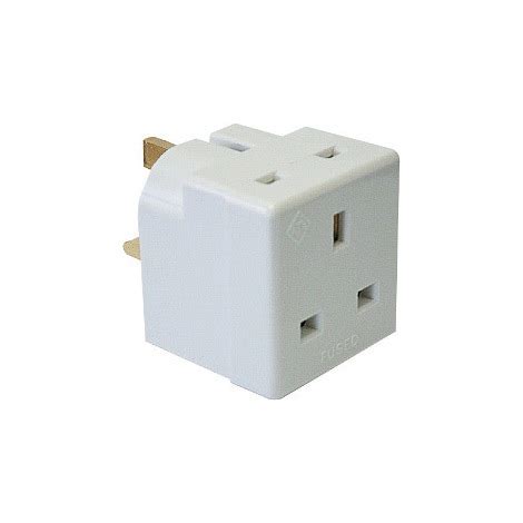 3 Way Adaptor 3 Gang Pin Socket Plug Multi Adapter Shopee Malaysia