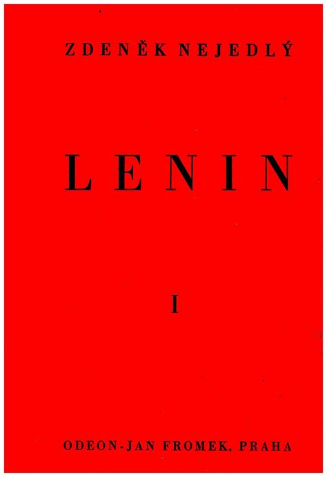 Lenin Zdeněk Nejedlý Databáze Knih