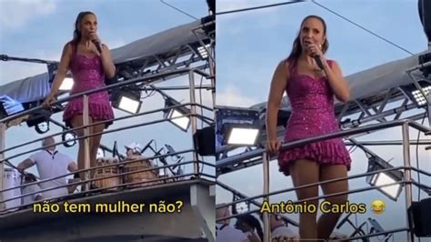 Em Cima De Trio Elétrico Ivete Sangalo Brinca Com Folião Vou Ter Que