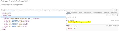 How To Add Google Fonts Into Angular Application