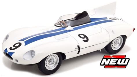 Schaalmodel Jaguar D Type Longnose 9 Spear Walters 24h Le Mans 1955 1 18