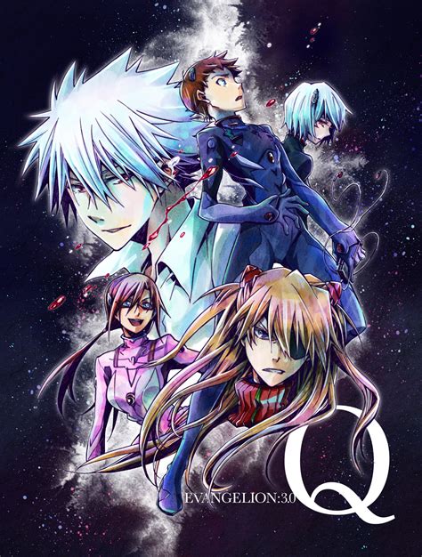 Souryuu Asuka Langley Ayanami Rei Ikari Shinji Nagisa Kaworu And