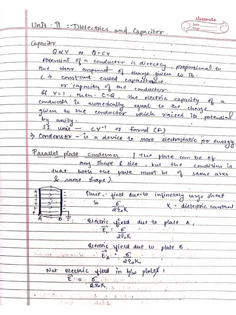 Dielectrics And Capacitor Pdf