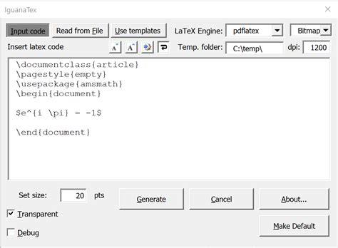 IguanaTex A Free Latex Add In For PowerPoint On Windows And Mac
