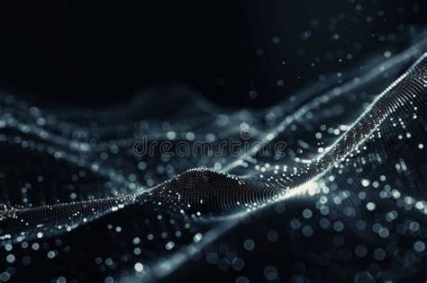 Big Data Background Abstract Digital Technology Flow Pattern Big Data 3d Particles Copy Space