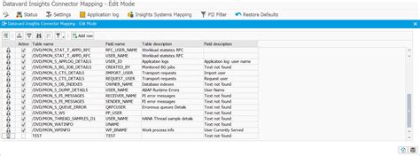Monitoring Connector Mapping