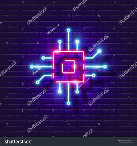 Neon Computer Icon Images Stock Photos Vectors Shutterstock