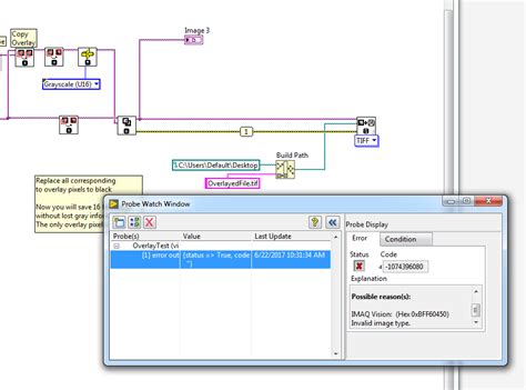 Solved Imaq Image Overlay Not Working When Saving Image To Folder Ni Community
