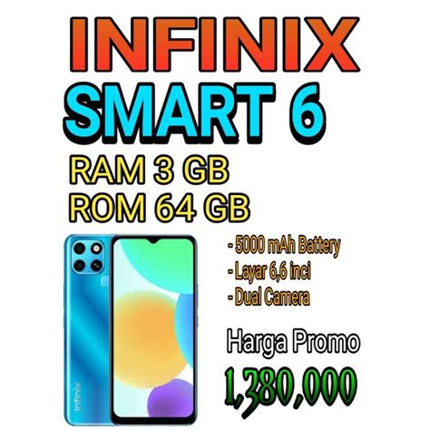 Jual Infinix Smart 6 Ram 3 64 BARU Shopee Indonesia