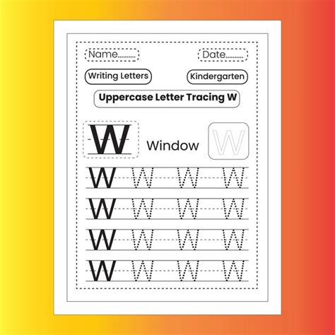 아이들을위한 알파벳 추적 워크 시트 프리미엄 벡터
